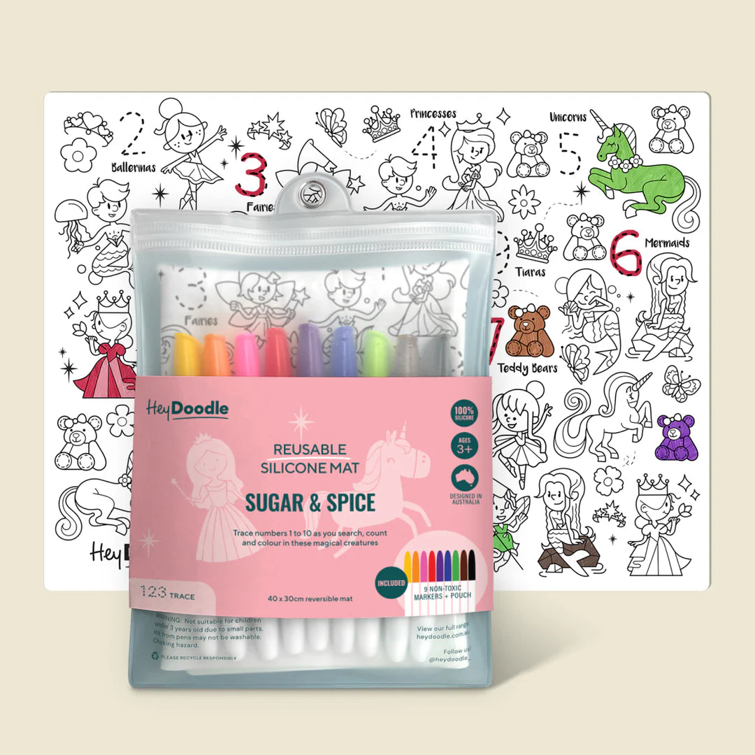 Sugar & Spice Classic Colouring & Doodle Mat – Uncle Mavis